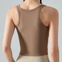 China Fashionable Color XL Womens Sports Bra Blocking Edging Yoga Vest for sale