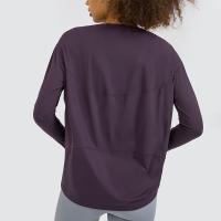 China Breathable Women's Long Sleeve Shirts Running Workout Performance Tee for sale