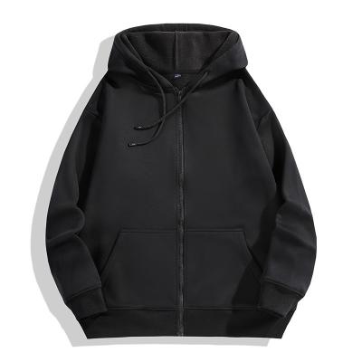 China Men'S Soft Fleece Hooded Sweatshirt With Pocket Casual Zip Up Athletic Hoodie for sale