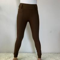 China Brown Silicone Horse Riding Pants High Elastic Equestrian Jodhpurs Breeches Women for sale