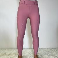 China Little Girls Pink Cute Horse Riding Pants Leggings With Pockets Stretchy for sale