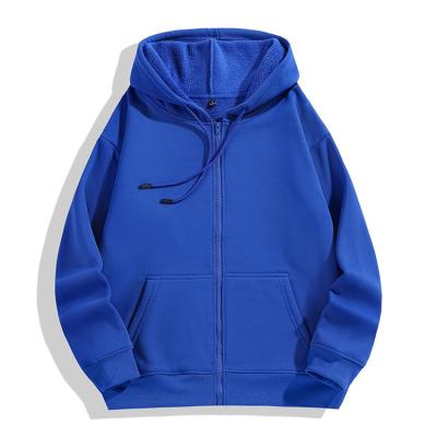 China 350g Cashmere Full Zipper Hooded Sweater Sports Casual Thickened Fitness Running for sale