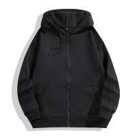 China 350g Cashmere Full Zipper Hooded Sweater Sports Casual Thickened Fitness Running for sale
