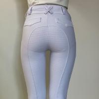 China White Arrow Girls Horse Riding Pants Tights Kids Equestrian With Pockets for sale