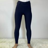 China Navy Equestrians Young Girls Horse Riding Pants Horseback With Full Seat Silicone for sale