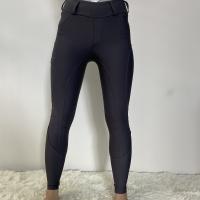 China Grey Girls Polyester Horse Riding Pants Side Pocket Equestrian Breeches With Silicone for sale