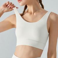 China Twist Hollow Out Yoga Underwear Fitness Vest Women'S Removable Bra for sale