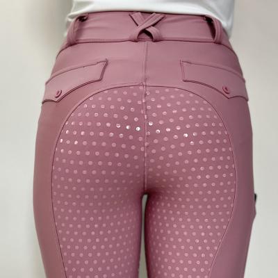 China Pink Classical Horse Riding Pants XXS Equestrian Breeches Quick Dry for sale