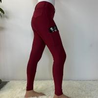 China Winter Fleece Arrow Women Silicone Horse Riding Pants With One Pockets for sale