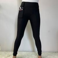 China 5 Colors Black Polyester Riding Breeches Silicone Ladies Horse Leggings for sale