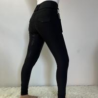 China 5 Colors Black Polyester Riding Breeches Silicone Ladies Horse Leggings for sale