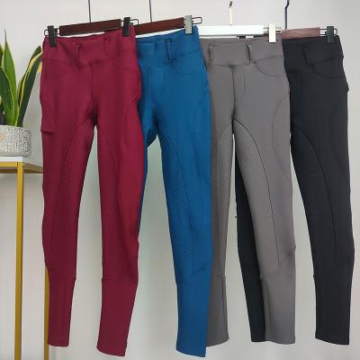 China 4 Colors Winter Fleece Warmth Horse Riding Pants Women Equestrian Breeches for sale