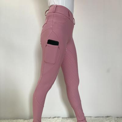 China Breathable XXS Pink Horse Riding Pants Equestrian Ladies Breeches for sale
