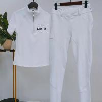 China White Full Grip Competition Pantalon Equitation Horse Riding Pants Tight Waist Belt for sale