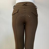 China Brown Top Fashion Horse Riding Trousers Women Equestrian Breeches for sale