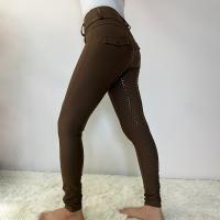 China Brown Top Fashion Horse Riding Trousers Women Equestrian Breeches for sale