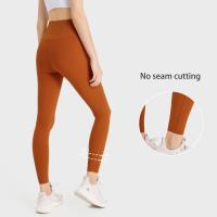 China Solid Color High Elasticity Pocket Yoga Pants Naked Feeling Sports Leggings for sale