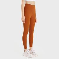 China Solid Color High Elasticity Pocket Yoga Pants Naked Feeling Sports Leggings for sale