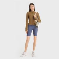China Zipper Pocket Horse Riding Tops Stand Collar Equestrian Jackets With Thumb Hole for sale