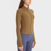 China Zipper Pocket Horse Riding Tops Stand Collar Equestrian Jackets With Thumb Hole for sale