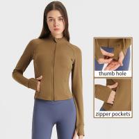 China Zipper Pocket Horse Riding Tops Stand Collar Equestrian Jackets With Thumb Hole for sale
