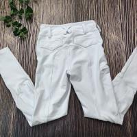 China XS 280gsm Elastic Silicone Horse Legging Women Button Riding Breeches for sale