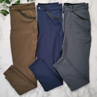 China Custom Logo Gray Equestrian Pants For Men Half Knee Silicone for sale