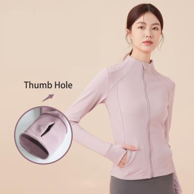 China Quick Dry Women Sports Jacket Full Zipper Equestrian Tops Clothes for sale