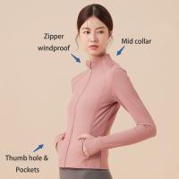 China Quick Dry Women Sports Jacket Full Zipper Equestrian Tops Clothes for sale