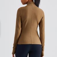 China Four Way Stretch Women Zipper Horse Riding Tops Jacket Standing Collar for sale