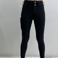 China XXS-XL Black Top Quality Pocket Buttton Horse Equestrian Riding Breeches women for sale