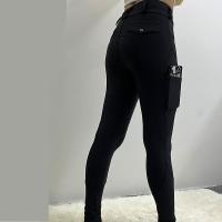 China XXS-XL Black Top Quality Pocket Buttton Horse Equestrian Riding Breeches women for sale