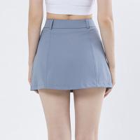 China Women Golf Tennis Skirt High Stretch Athletic Skorts Skirts With Zip Pockets for sale