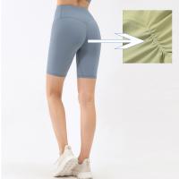 China V Shaped Yoga Set Clothes tummy control Breathable 2 Piece Shorts And Crop Top for sale