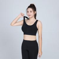 China Sexy Mesh Plus Size Sports Bra Gathered Nylon Spandex 3 Colors for sale