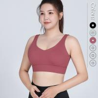 China U Shaped 4XL Plus Size Sports Bra Full Cup One Piece Breathable Moisture Wicking for sale