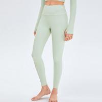 China High Waist Ribbed Yoga Clothes Women Long Sleeve  Hooded Crop Top Set for sale