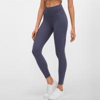 China High Waist Stretch Capri Compression Workout Pants Nude 6 Colors XS-XXL for sale