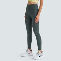 China Nylon Spandex Workout Pocket Yoga Pants Gym High Density For Women for sale