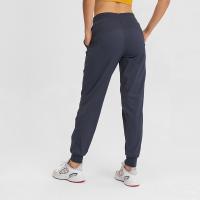 China Fashion Woven Fabric Women's Loose Fit Pocket Yoga Pants For Autumn Winter for sale