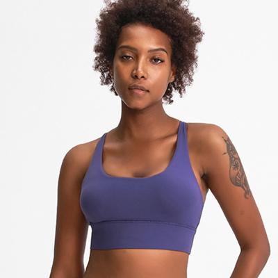 China High Impact Support Womens Sports Yoga Bra Multi Strap Cross Shockproof for sale