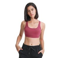China Women Yoga Criss Cross Back Strap Sports Bra 7 Colors Active Stretch Fitness Top for sale