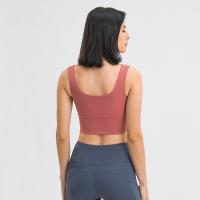China Blue Grey Gathered Women's Sports Bra Front Zip Shockproof Gym Running Fitness Crop Top for sale