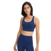 China Camo Sexy Cross Back Women Yoga Bra Shockproof Fitness Sports Bra High Elastic for sale