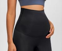 China High Stretch Pregnant Women Yoga Pants Nylon Wrapped Maternity Workout Leggings for sale