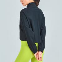 China Equestrian Long Sleeve Horse Riding Tops High Neck Lock Zipper 4 Colors for sale