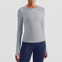 China Wholesale Horse Riding Tops / Ladies Long Sleeve Base Layer With Thumb Cuff for sale