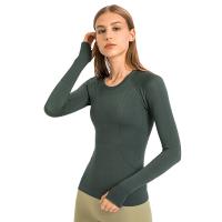 China Stretchable Equestrian Riding Tops Anti pilling Womens Long Sleeve Base Layer for sale