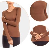 China Stretchable Equestrian Riding Tops Anti pilling Womens Long Sleeve Base Layer for sale