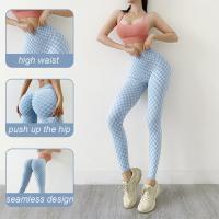 China Booty Scrunch Push Up Scrunch Butt Leggings Plaid Printed Yoga Tights For Women for sale